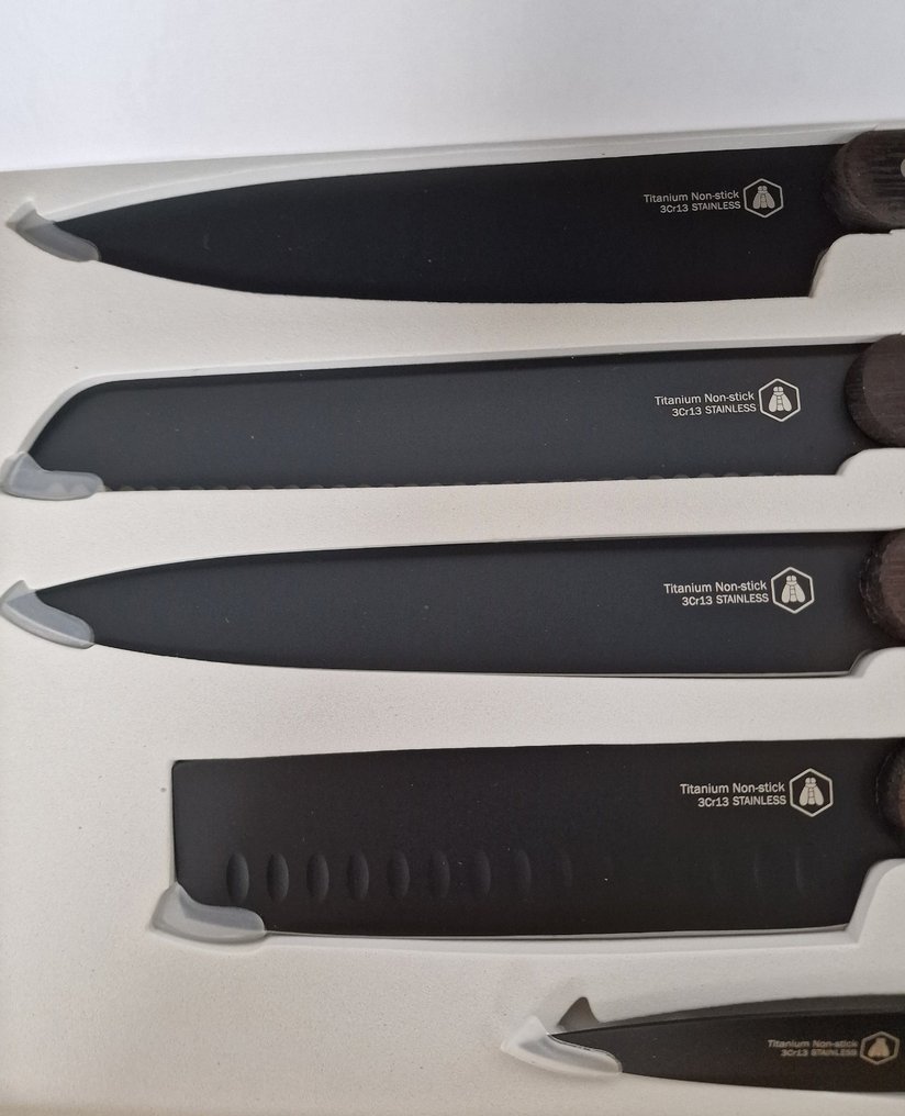 Laguiole - Titanium professional knife set - Titanium - Catawiki