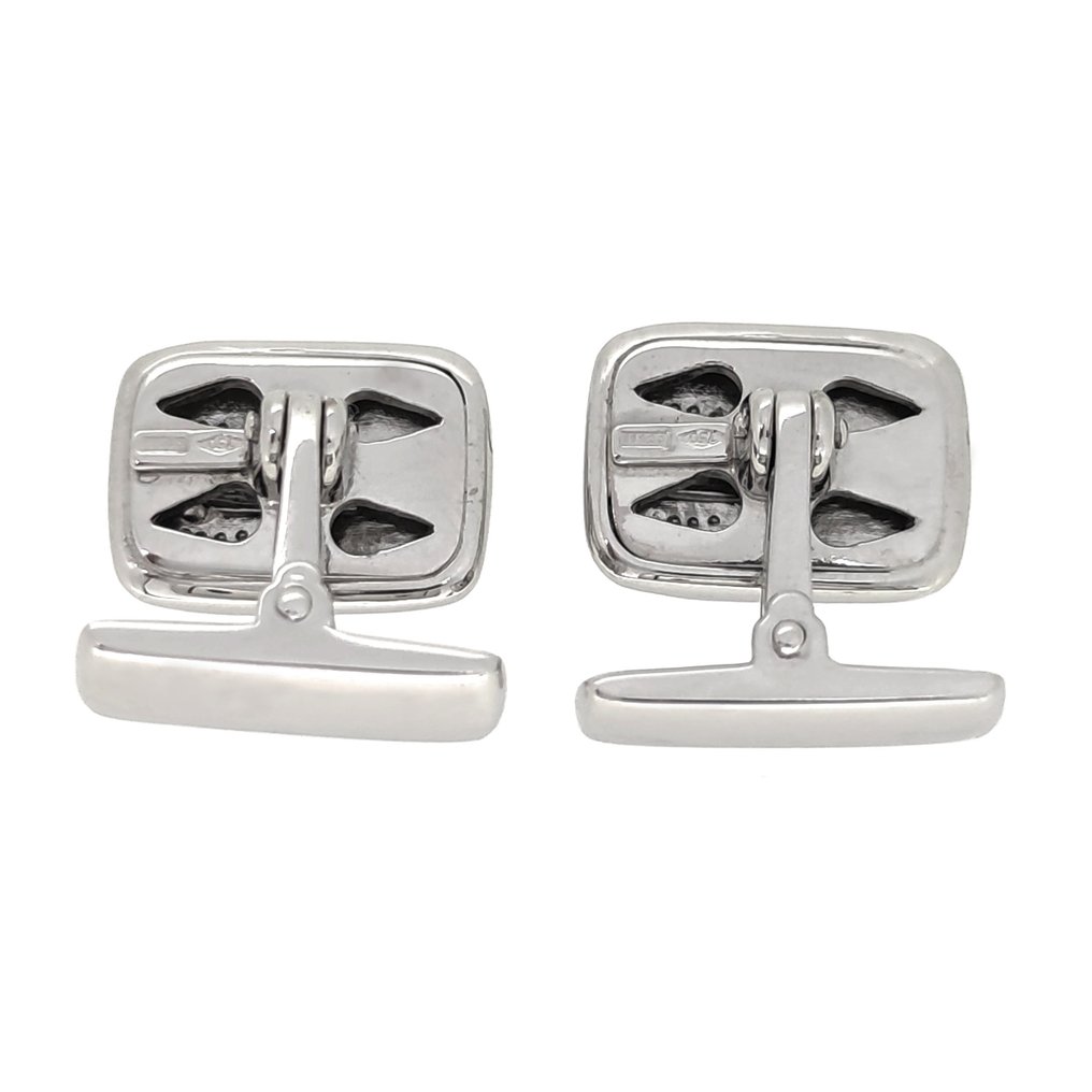 18 kt. White gold - Cufflinks - Catawiki