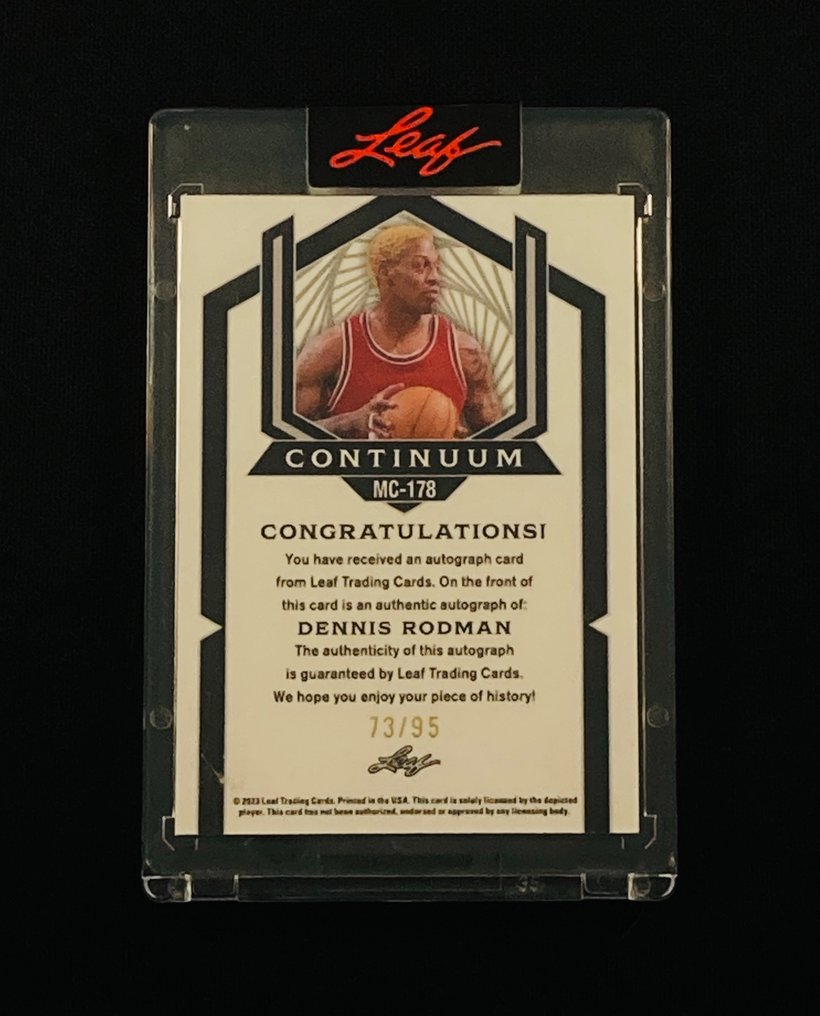 Chicago Bulls - NBA Basketbal - Dennis Rodman - AUTO - Limited Edition ...