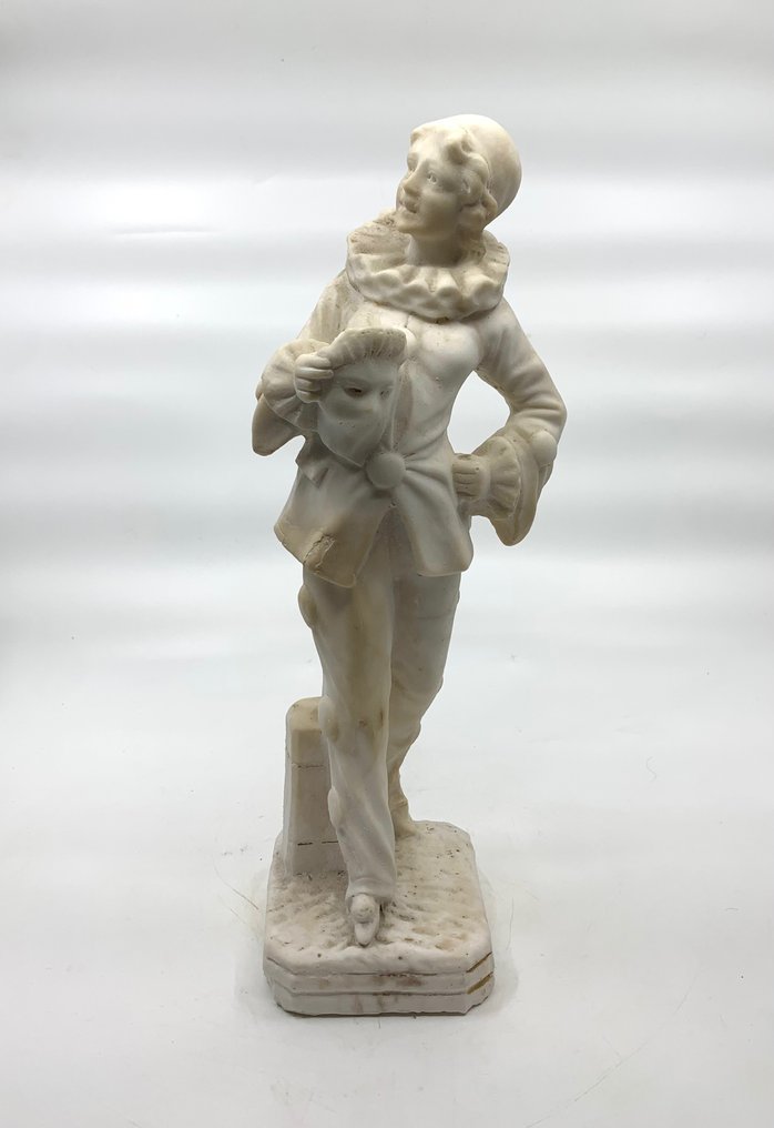 Sculpture, Colombine le clown - 35 cm - Alabaster - Catawiki