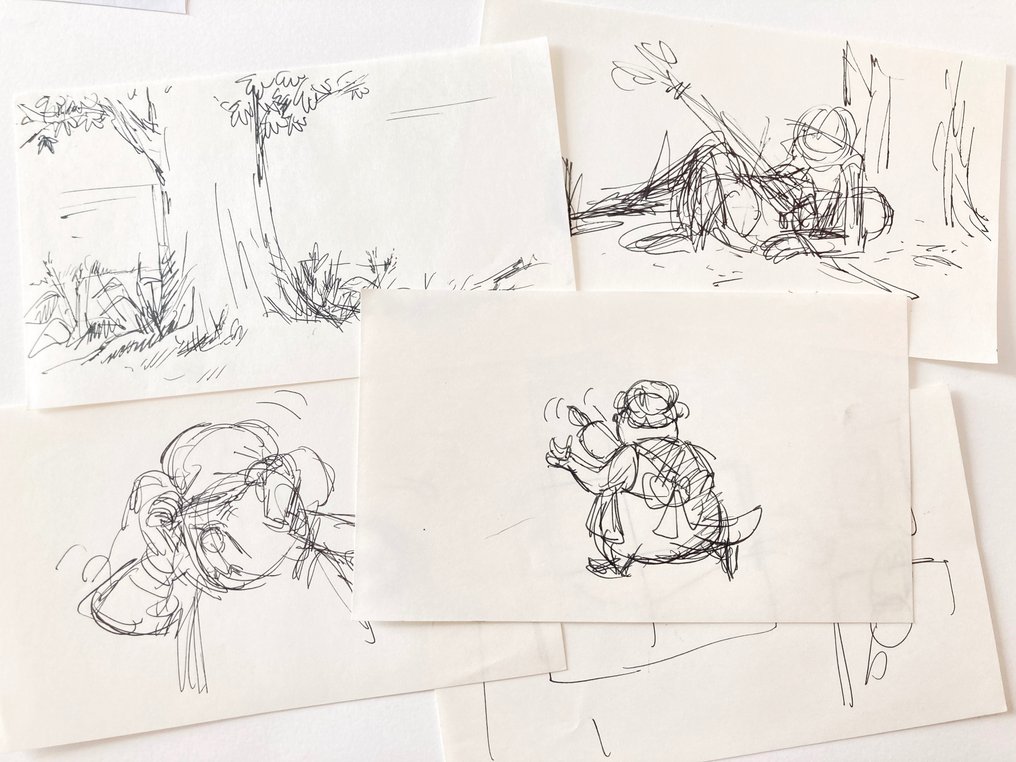 « The Rescuers » - PACK of 5 Original Storyboard Drawings - Art from ...