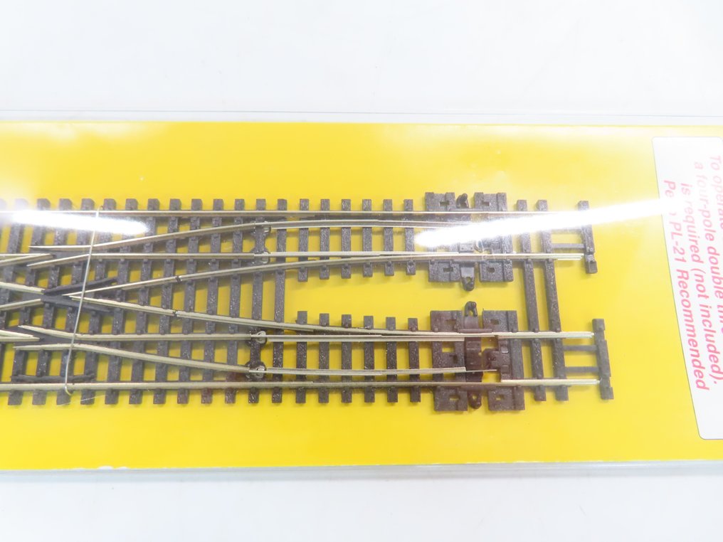 Peco N - SL-E383F - Vías de modelismo ferroviario (1) - Radio medio de cambio cruzado (pieza ...