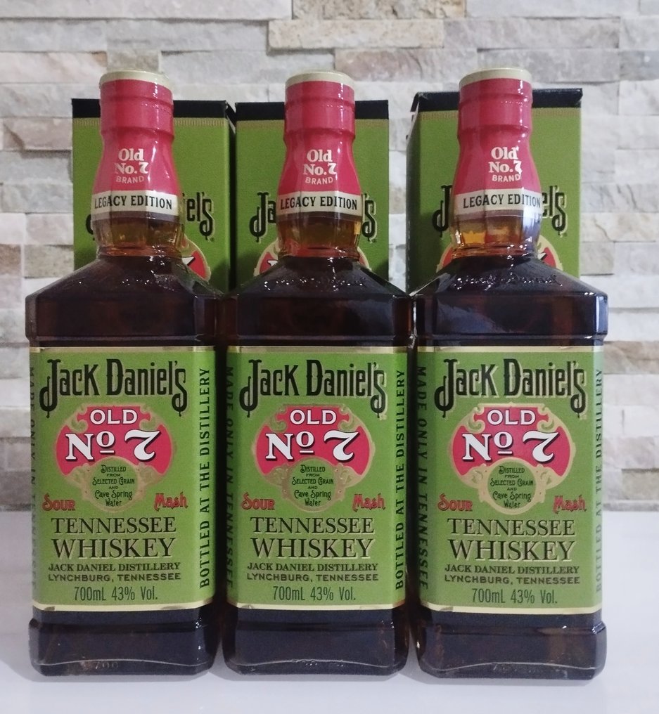 Jack Daniel's - Legacy Edition No 1 - Original bottling - 700ml - 3 bottles - Catawiki