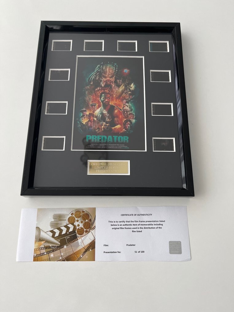 Predator, Film Cell Display - Arnold Schwarzenegger, Carl Weathers ...