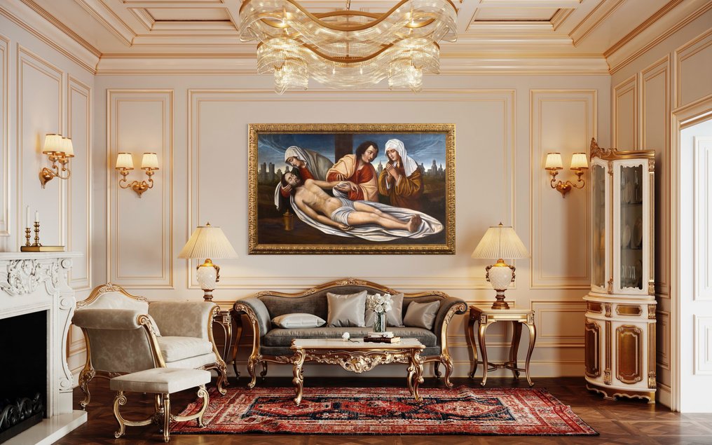 Quentin Massys (1466-1530), Maniera - Compianto su Cristo ai piedi ...