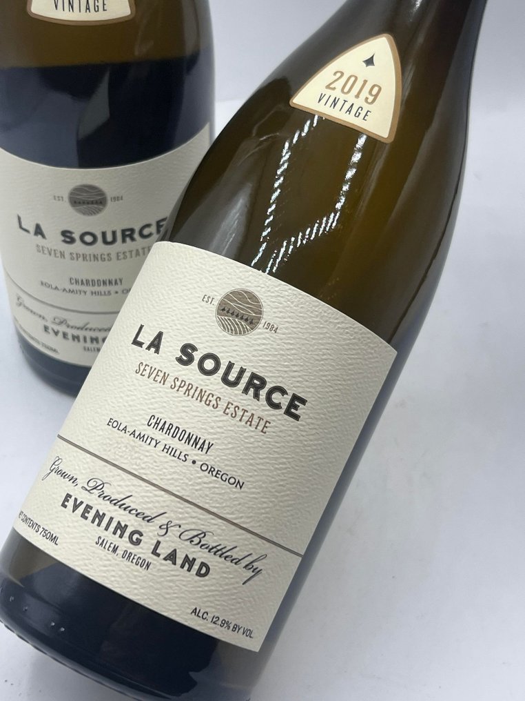 2019 Seven Springs Estate la Source Chardonnay - Oregon - 2 Bottiglie ...