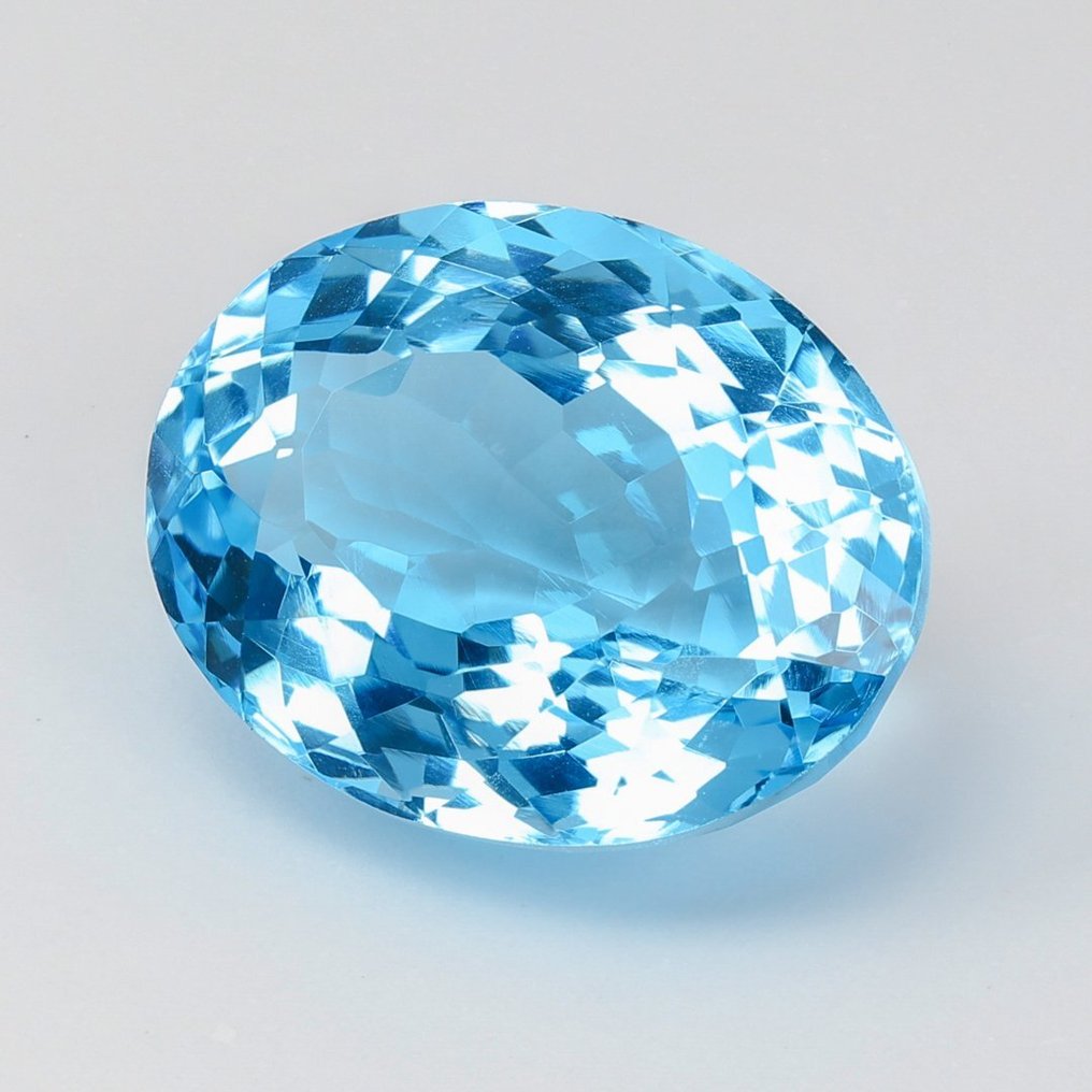 1 pcs [No-Reserve] - (Swiss) Intense Blue Topaz - 23.16 ct - Catawiki