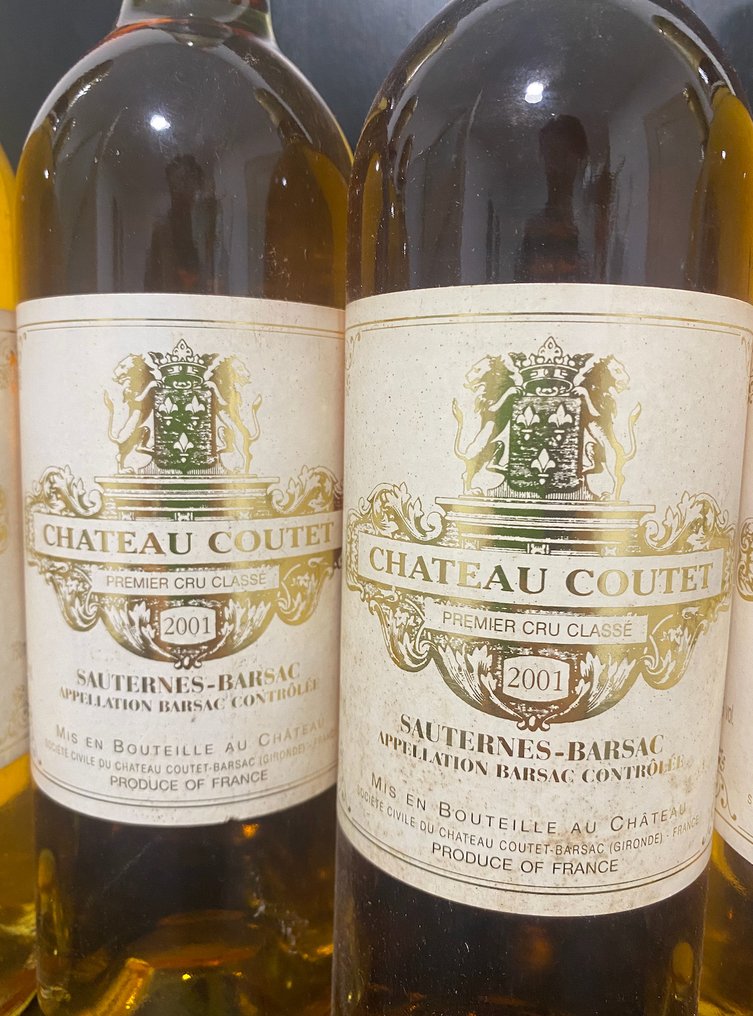 2001 Château Coutet - Sauternes 1er Grand Cru Classé - 6 Bottles (0.75L) - Catawiki