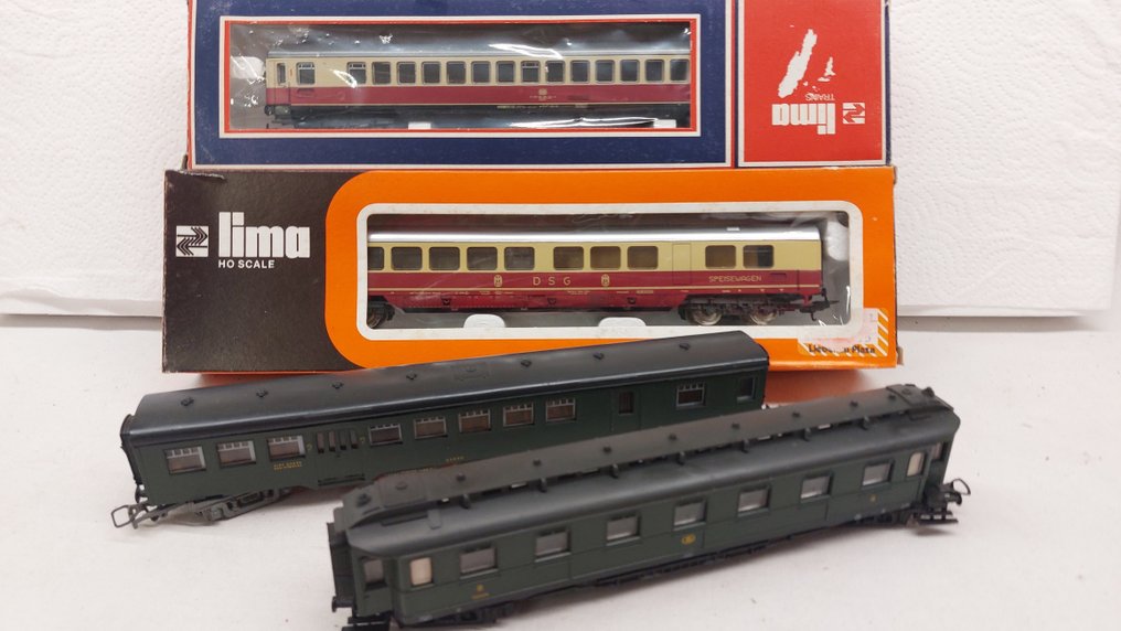 Lima H0 - 9217/9168 - Model train wagon (4) - 4 passenger - Catawiki