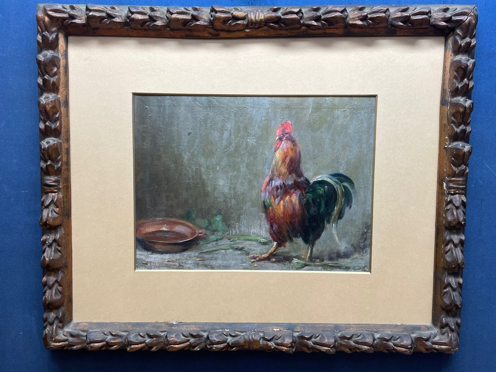 Giuseppe Uva (1847-1937) - Il Gallo - Catawiki Giuseppe Uva (1847-1937) - Il Gallo - Catawiki