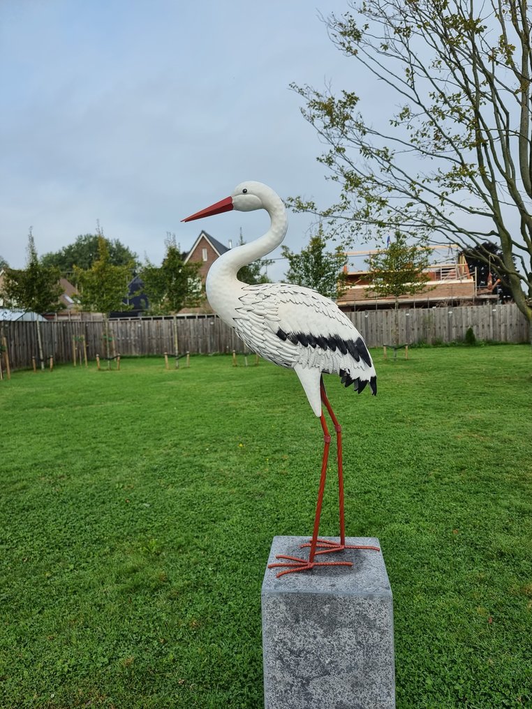 Statue Xl Metal Garden Stork Metal 805 Cm Metal Catawiki