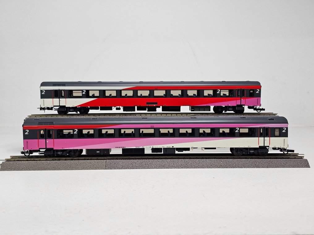 L.S. Models H0 - 44 067 - Modeltrein personenwagonset (1) - 2-Delige set 'Fyra' HiSpeed ICRm ...