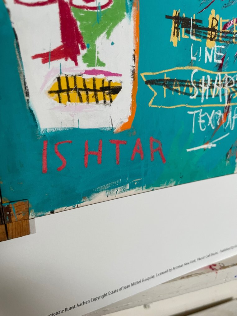 Jean-Michel Basquiat - (1960-1988), Ishtar 1983, Published by King&McGaw, Printed in U.K ...