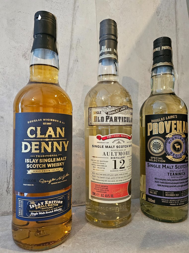 Clan Denny Islay Edition, Aultmore 12yo & Teaninich 8yo - 70cl - 3 ...