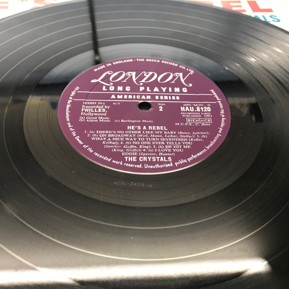 The Crystals LP " He's A Rebel " - Very Collectable 1963 UK 12-Track LP ...