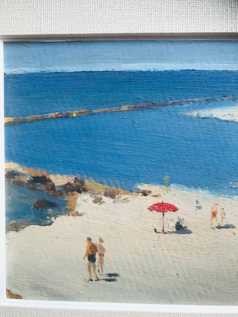 Antonio Moretti (1881-1965) - Spiaggia dell’Arenella, Sanremo - Catawiki