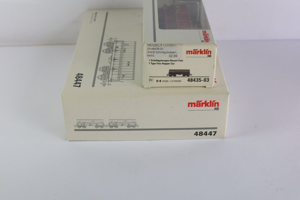 Märklin H0 - 48447/ uit set 48435-03 - Modeltog godsvogn (2) - 2-delt ...