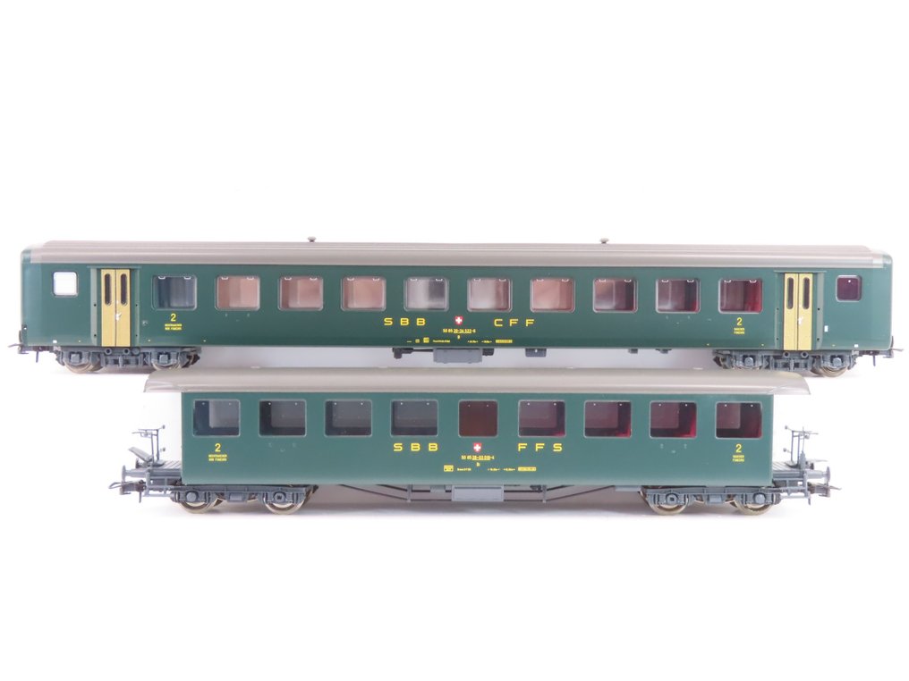 Roco H0 - Uit set 51338 - Personenwagen - EW-II-Schnellzugwagen 2 ...