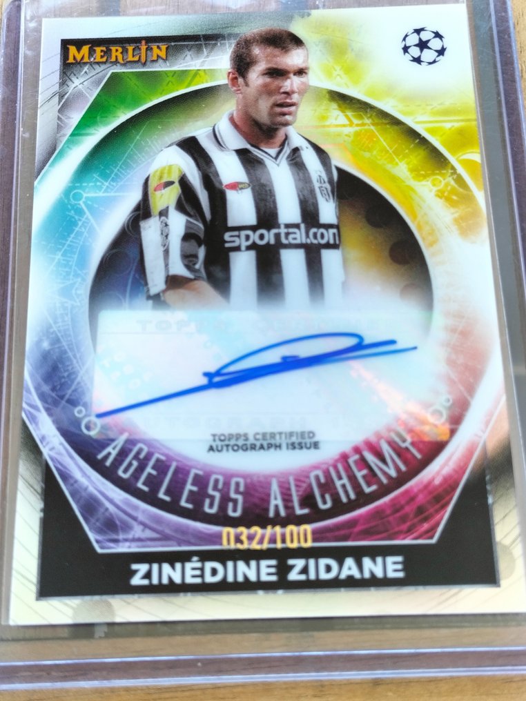 2023 - Topps - Merlin - Zinedine Zidane - /100 Ageless Alchemy Auto - 1 ...