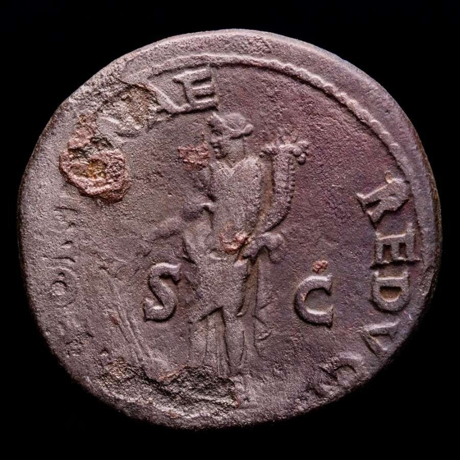 Roman Empire. Vespasian (AD 69-79). Dupondius from Rome mint - FORTVNAE ...