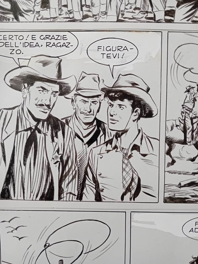 Galep/Muzzi - 1 Original page - Tex - n. 74 "Sangue sulla pista" - 1966 - Catawiki