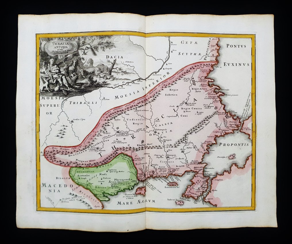 Europa, Kart - Bulgaria / Romania / Tyrkia / Sofia / Bosporos ...