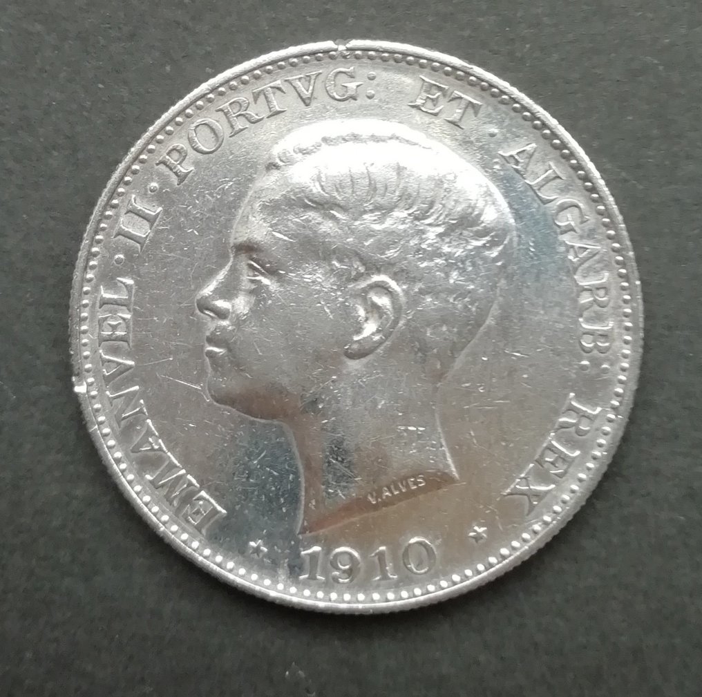 Portugal. D. Manuel II (1908-1910). 500 + 1000 Reis 1910 Guerra Peninsular (2 moedas) - Catawiki