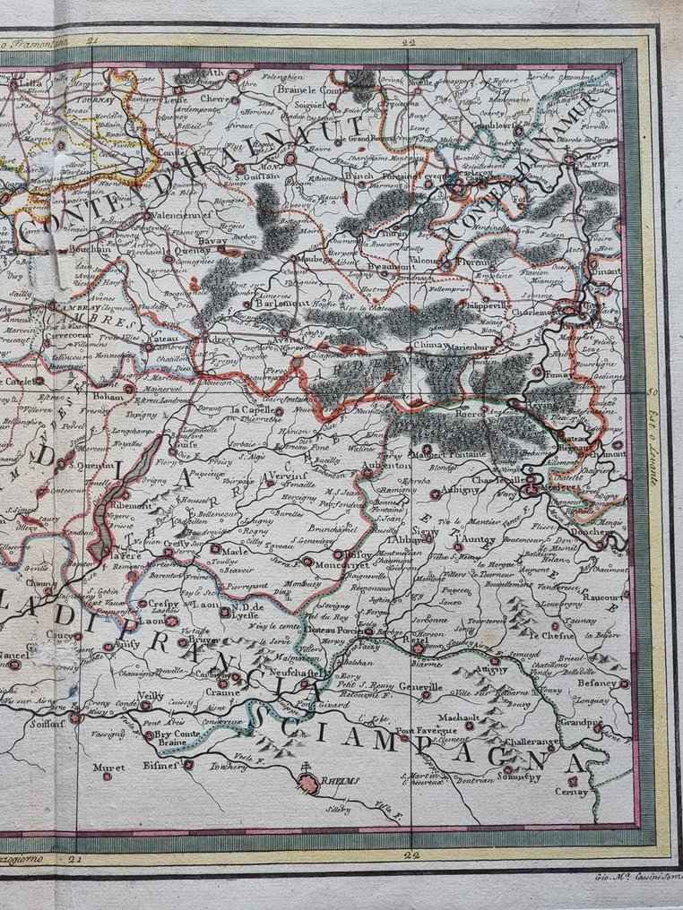 Europe Map Netherlands Giovanni Maria Cassini 1745 1824 Carta