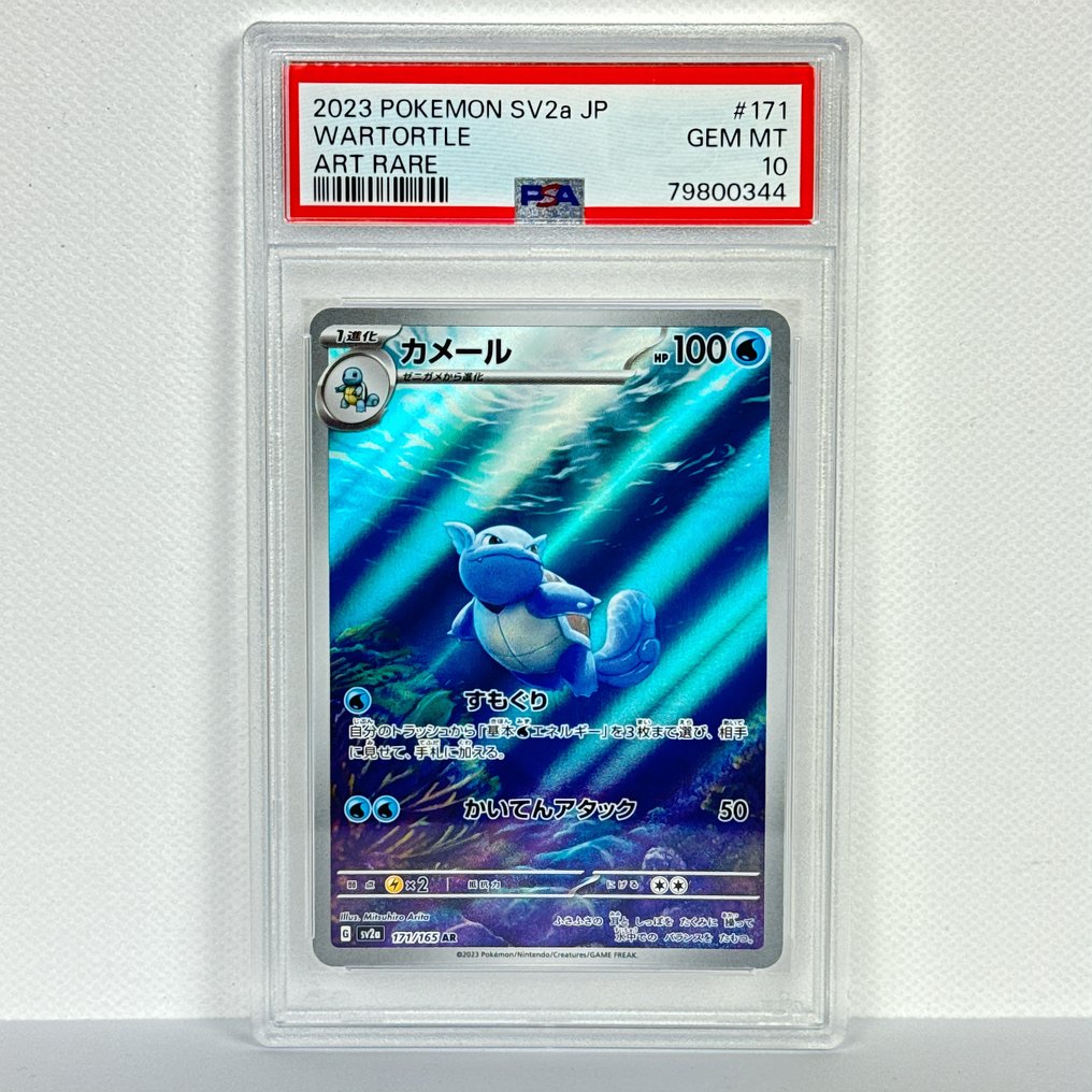Wartortle Art Rare - 151 Japanese 171/165 Graded card - PSA 10 - Catawiki