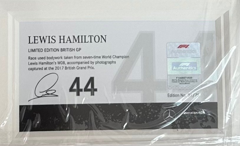 Mercedes - Formula One - Lewis Hamilton - Piece of bodywork - Catawiki
