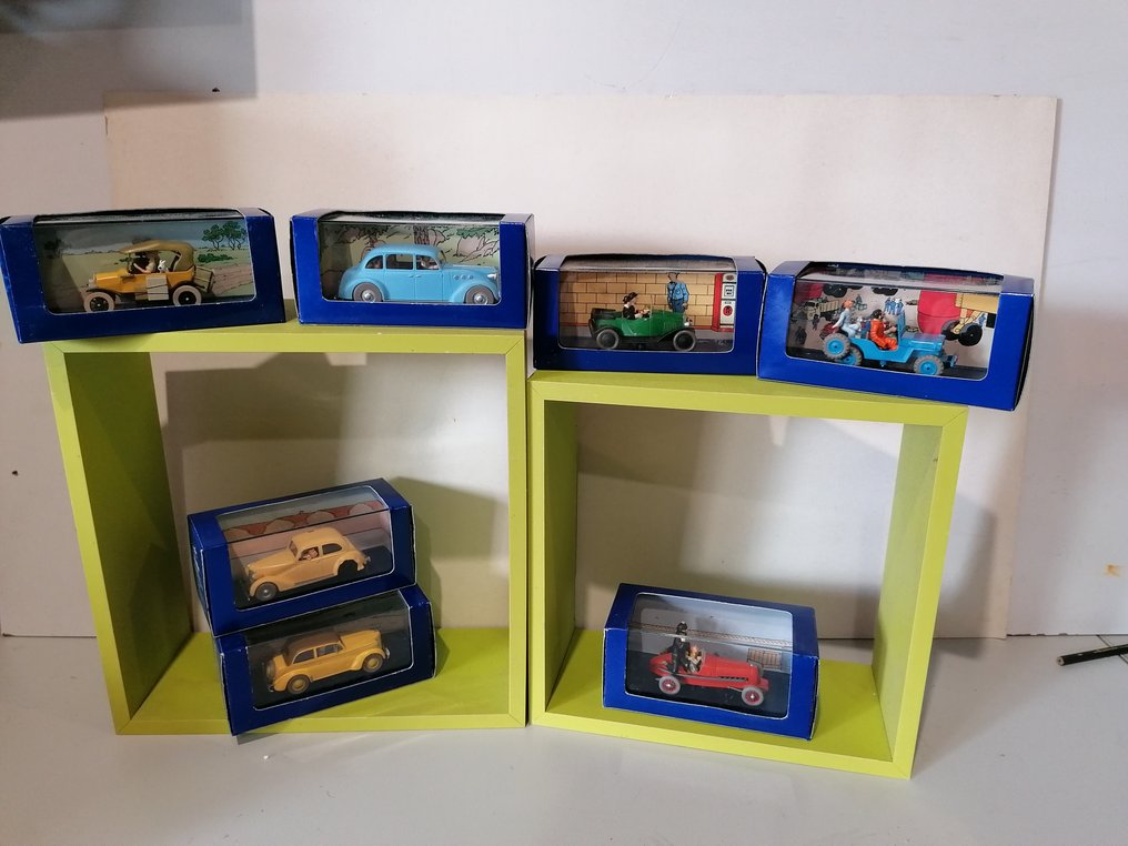 Ensemble de 7 voitures 1:43 - En voiture Tintin - Tintin - Catawiki