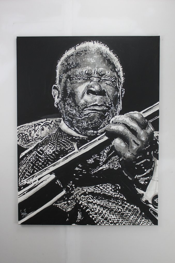 B. B. King - Painting - By artist Vincent Mink - B. B. King - Catawiki