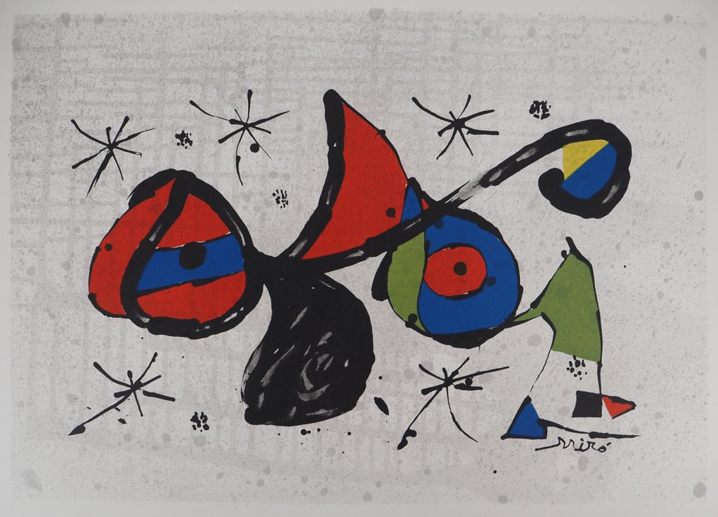 Joan Miro (1893-1983) - Animal surréaliste : Hommage à Joan Miro - Catawiki