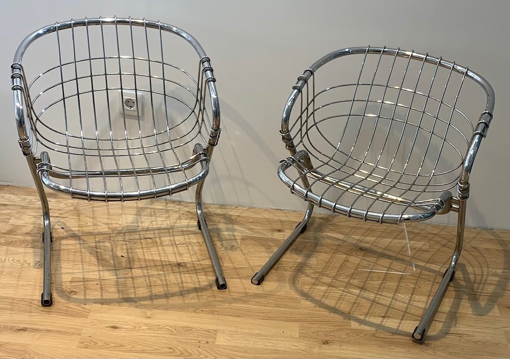 Rima - Gastone Rinaldi - Chaise (2) - Zeta - Plaquage chrome - Catawiki