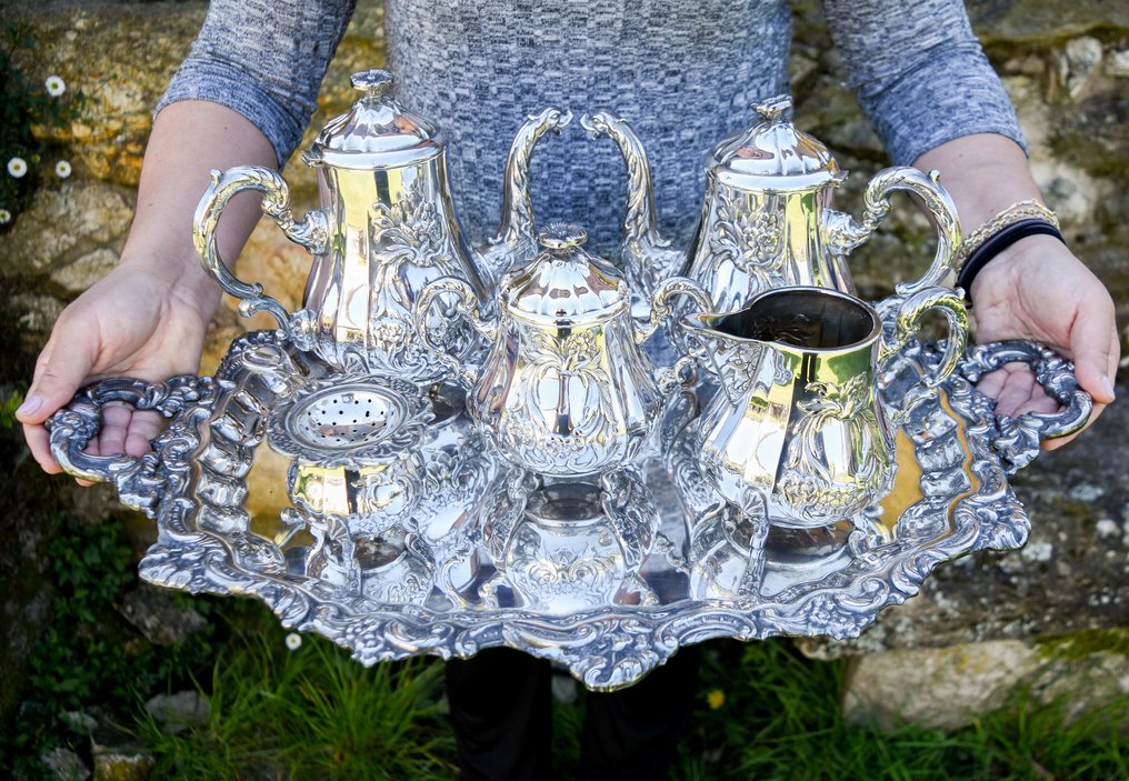 Coffee and tea service - Alpaca - Catawiki