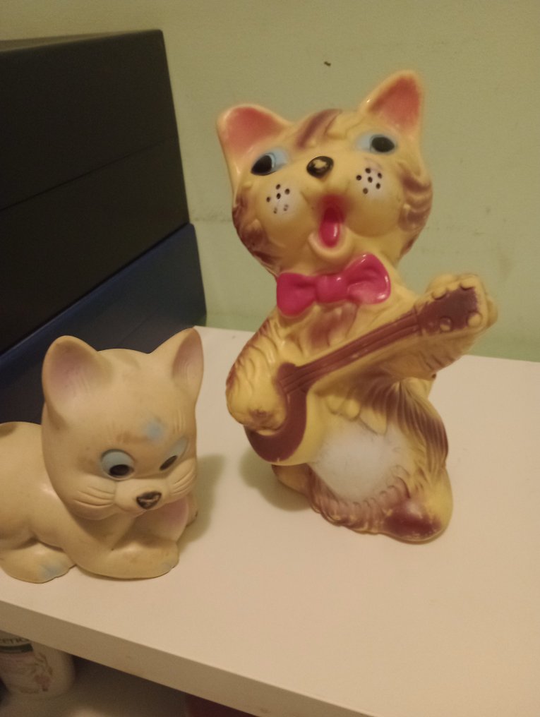 Ledraplastic - Toy 2x Gatti - 1950-1960 - Italy - Catawiki