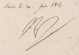 Napoléon Bonaparte - Letter Signed [Last autograph, signature before ...