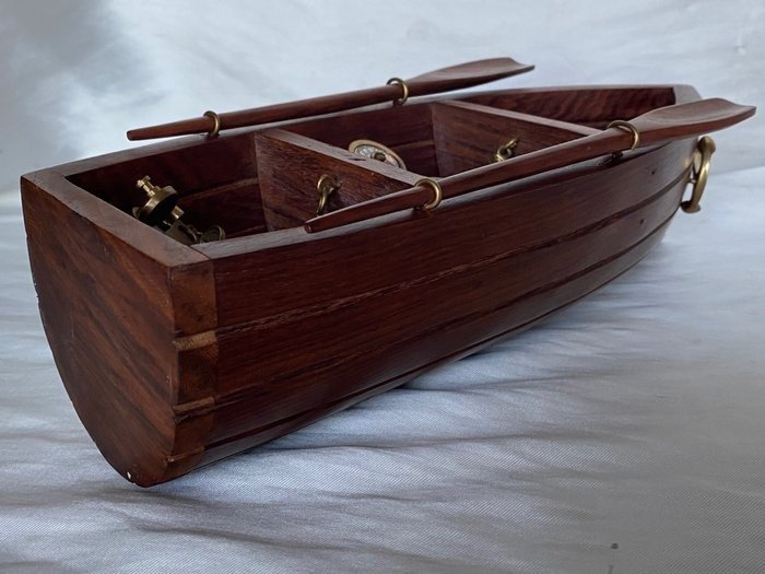 Maritime Object - Vintage luxurious turned wooden boat Handcrafted in ...