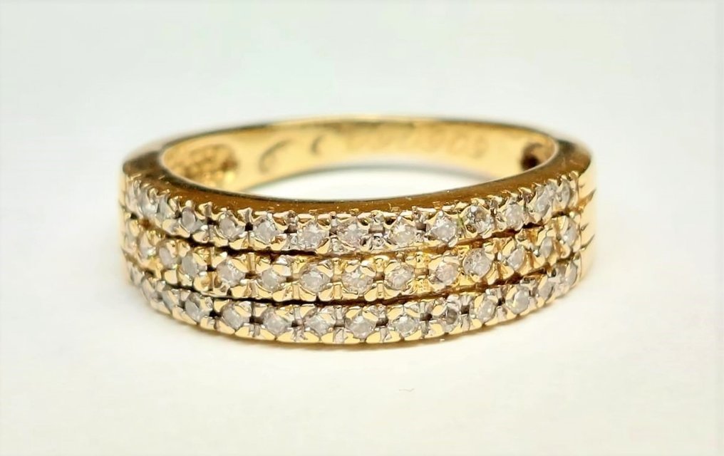 14 kt. Gold - Ring Diamond - Catawiki