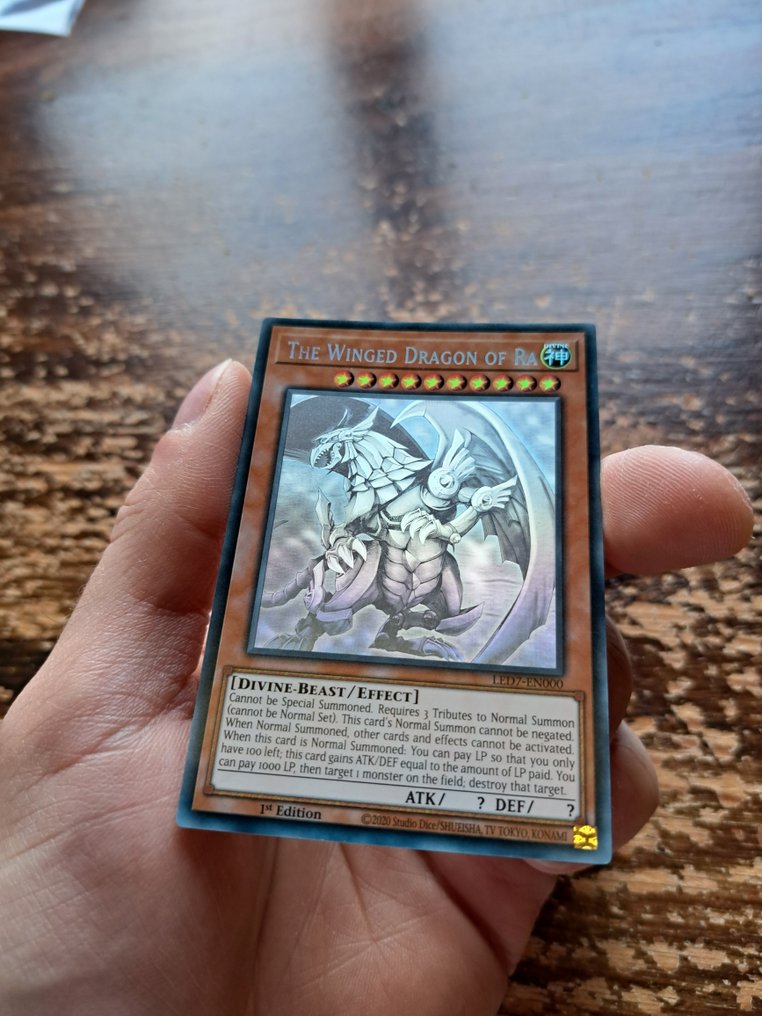 Konami - 1 Card - Yu-Gi-Oh! - the winged dragon of ra ghost rare 1st ...