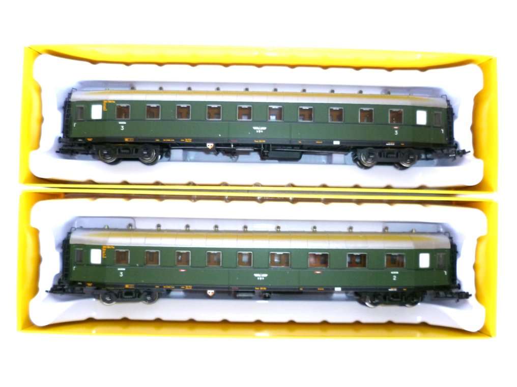 Brawa H0 - 45321/45322 - Model train passenger carriage set (2 ...