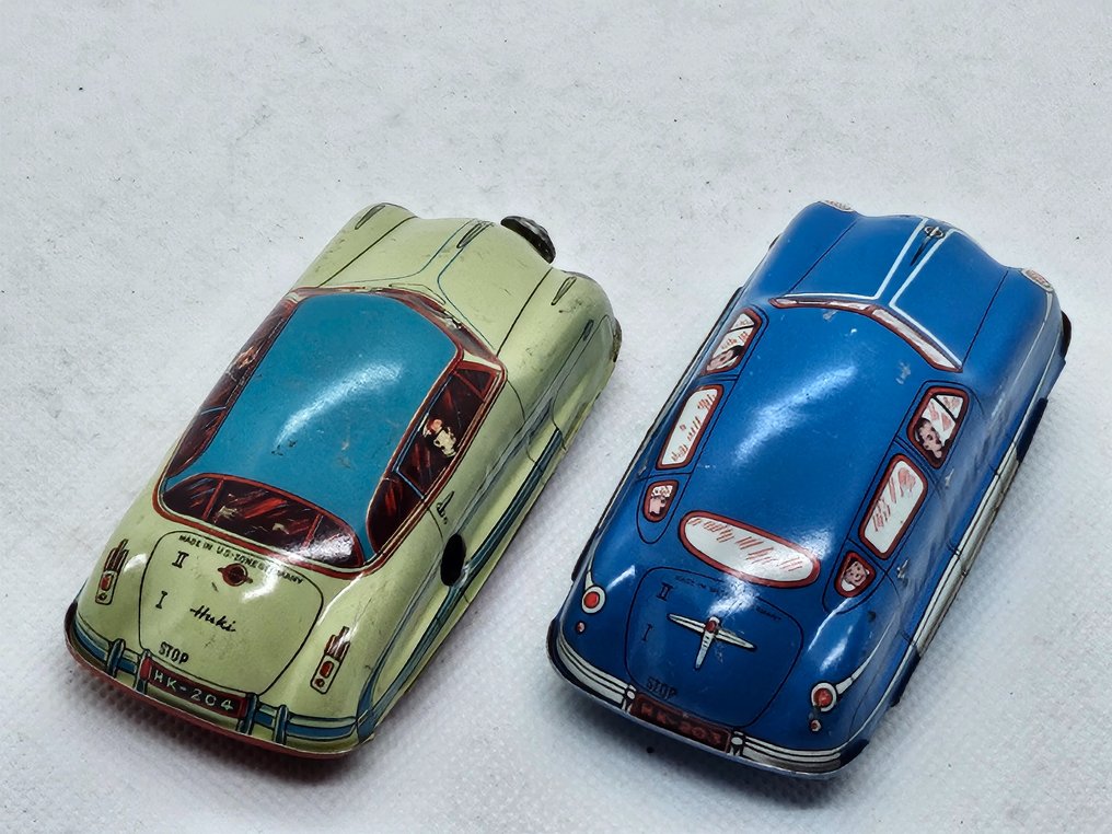 Huki - Opwindbaar blikken speelgoed Kraftwagen HK-204 und HK-203 - 1950-1959 - Duitsland - Catawiki