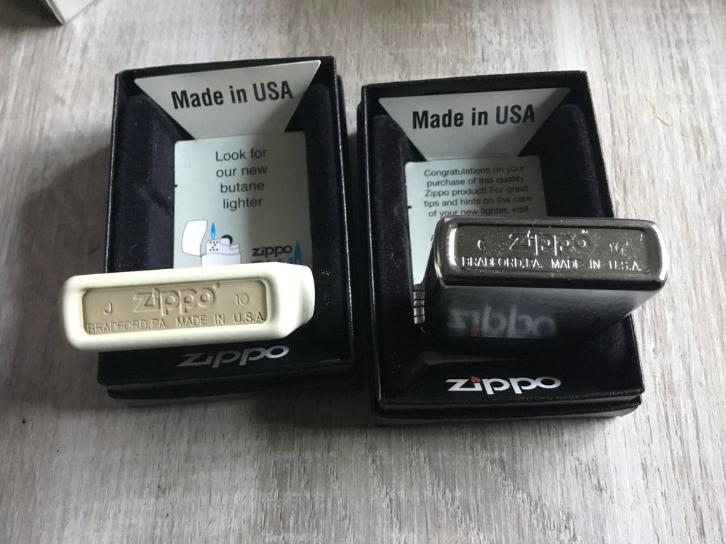Zippo - Zippo 2010/2014 set van 2 zippo car aanstekers - Mechero - Acero - Catawiki