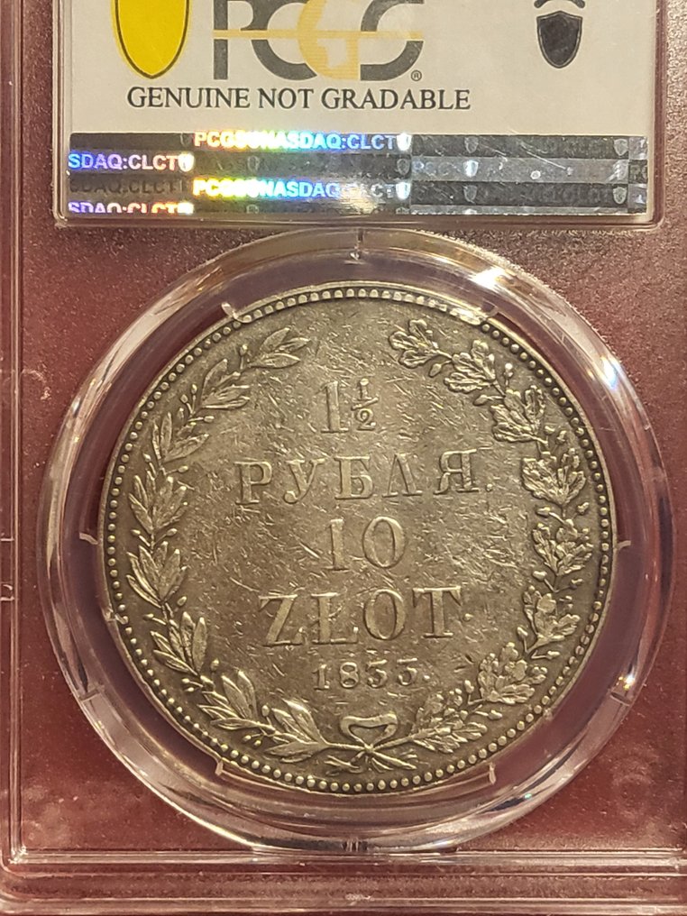 Poland, Russia. Nicholas I (1825-1855). 1 1/2 Roubles=10 Złotych 1833 НГ - Catawiki