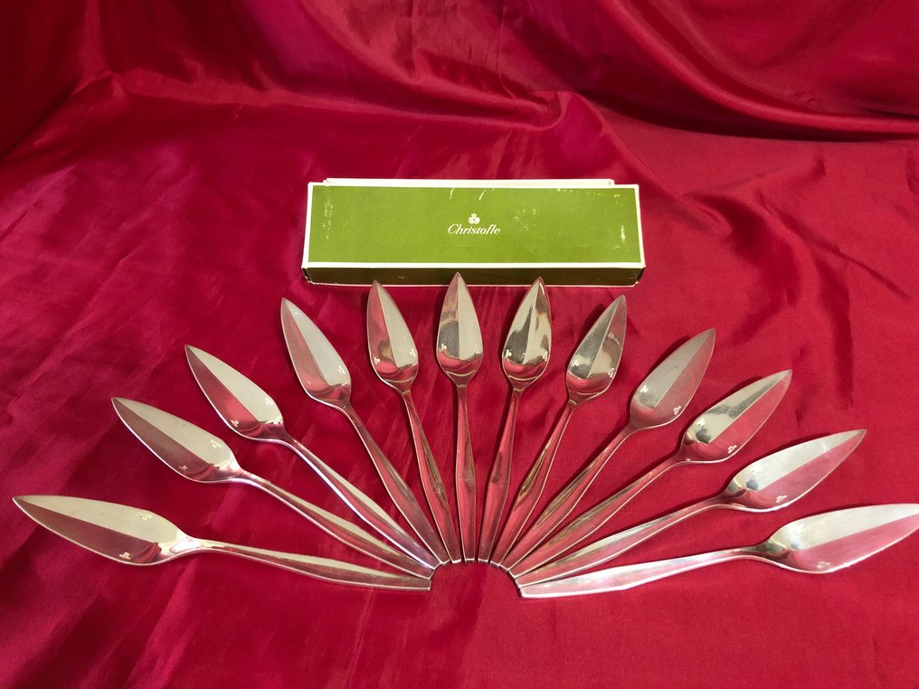 Christofle Lino Sabattini - Fish cutlery set (12) - Magnifique lot de ...