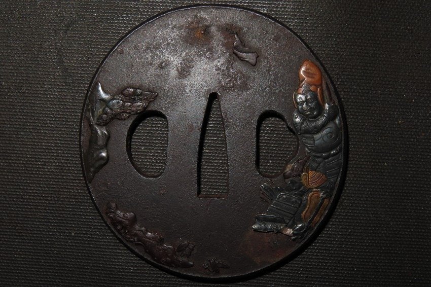 Katana - Fer forgé - Daito Musya Tsuba : C3-673 - Japon - Période Edo ...