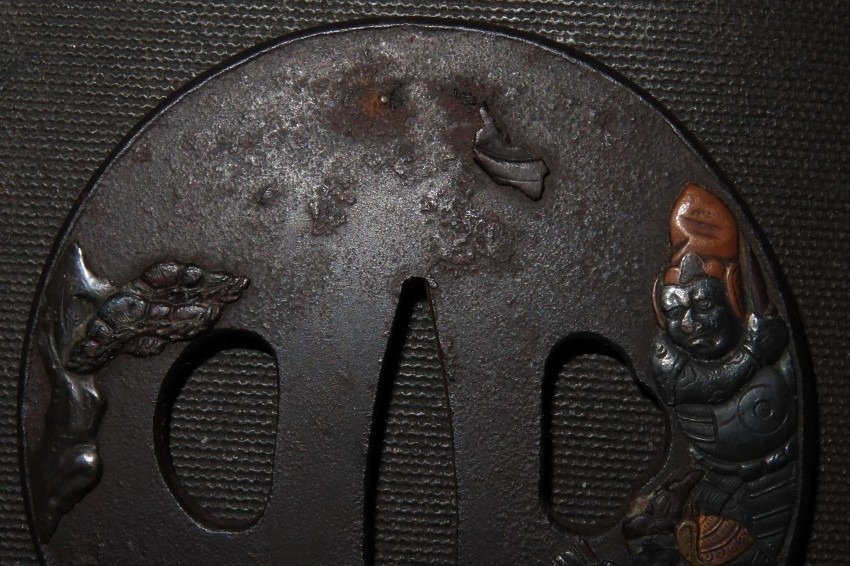 Katana - Fer forgé - Daito Musya Tsuba : C3-673 - Japon - Période Edo ...