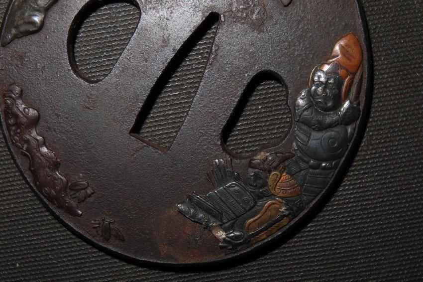 Katana - Fer forgé - Daito Musya Tsuba : C3-673 - Japon - Période Edo ...