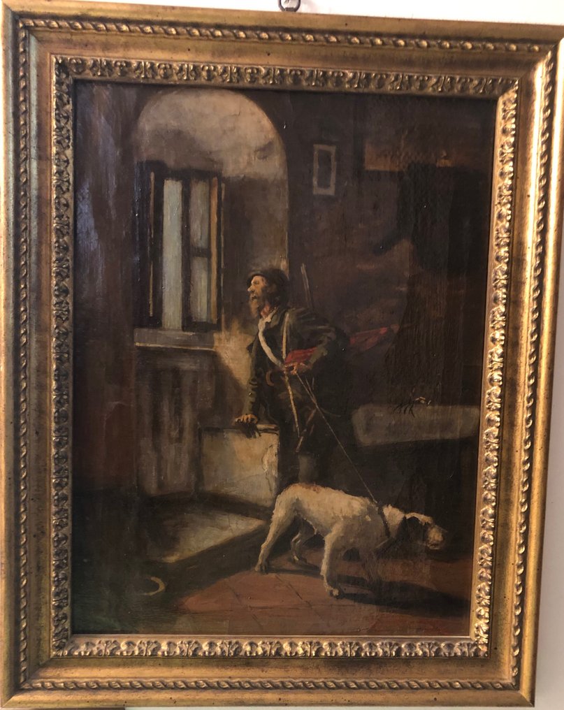 Angelo Silvio Galli (1870-1933) - Partenza per la caccia - Catawiki Angelo Silvio Galli (1870-1933) - Partenza per la caccia - Catawiki
