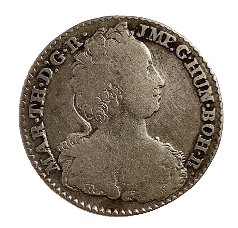 België, Nederland, Holland, Oostenrijk-Nederland. Maria Theresia (1740-1780). 1/4 Ducaton 1753 ...